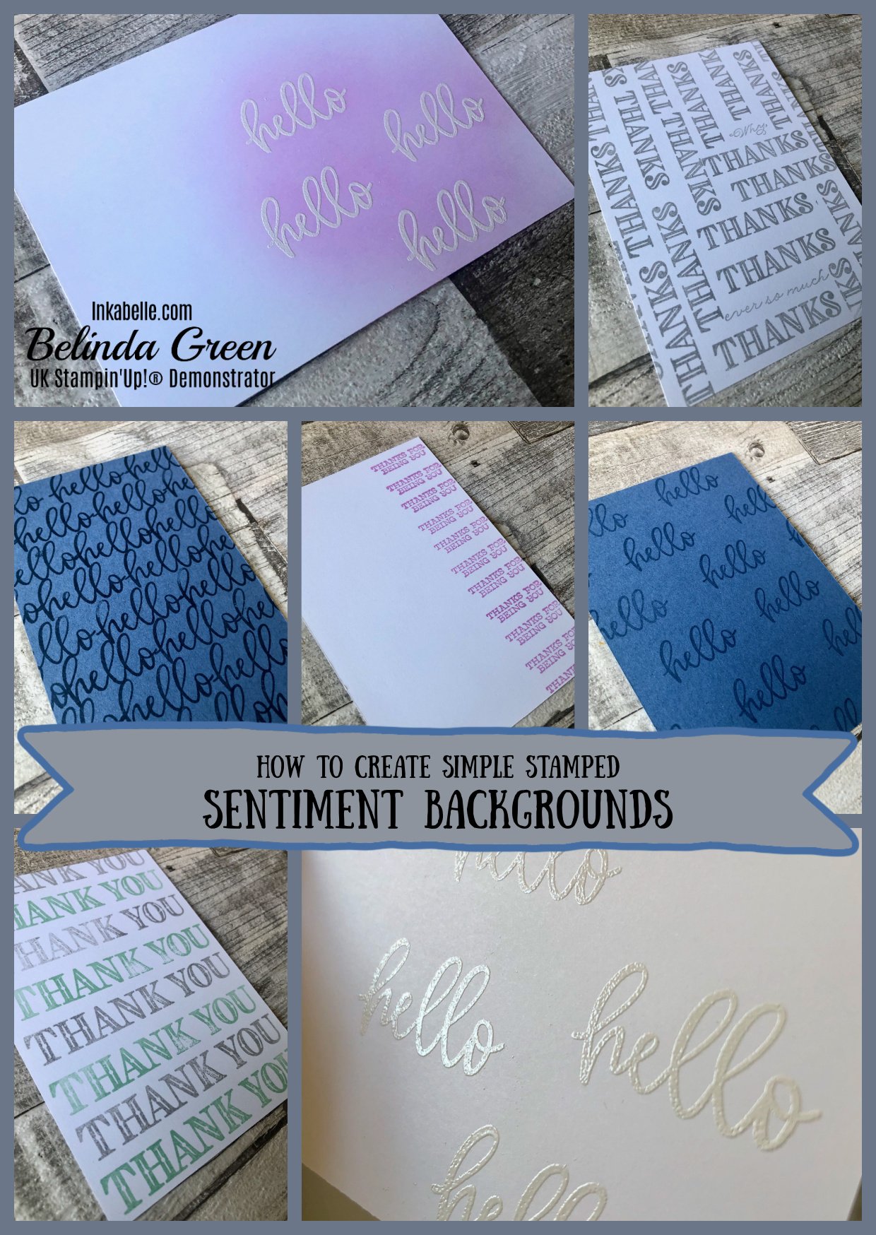 Simple Stamping Techniques - Backgrounds